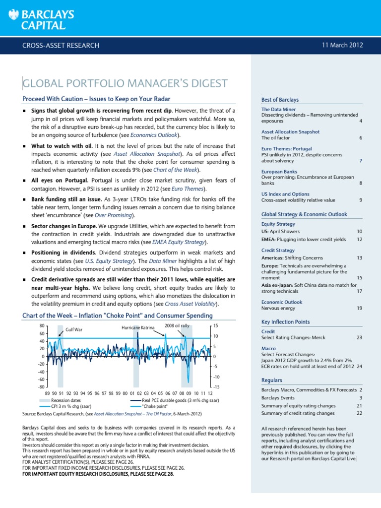 BarCap Credit Research 110312 | PDF | Bonds (Finance) | Euro