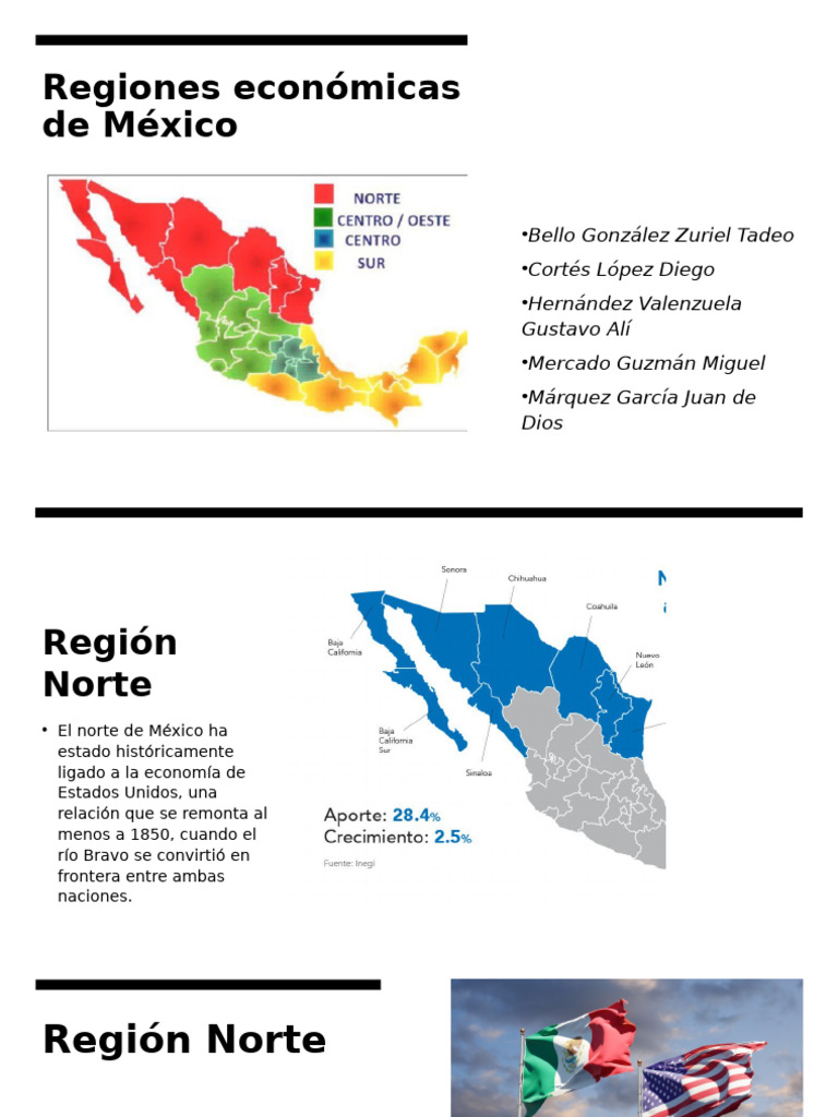 Regiones Económicas de México | PDF | México | Economias