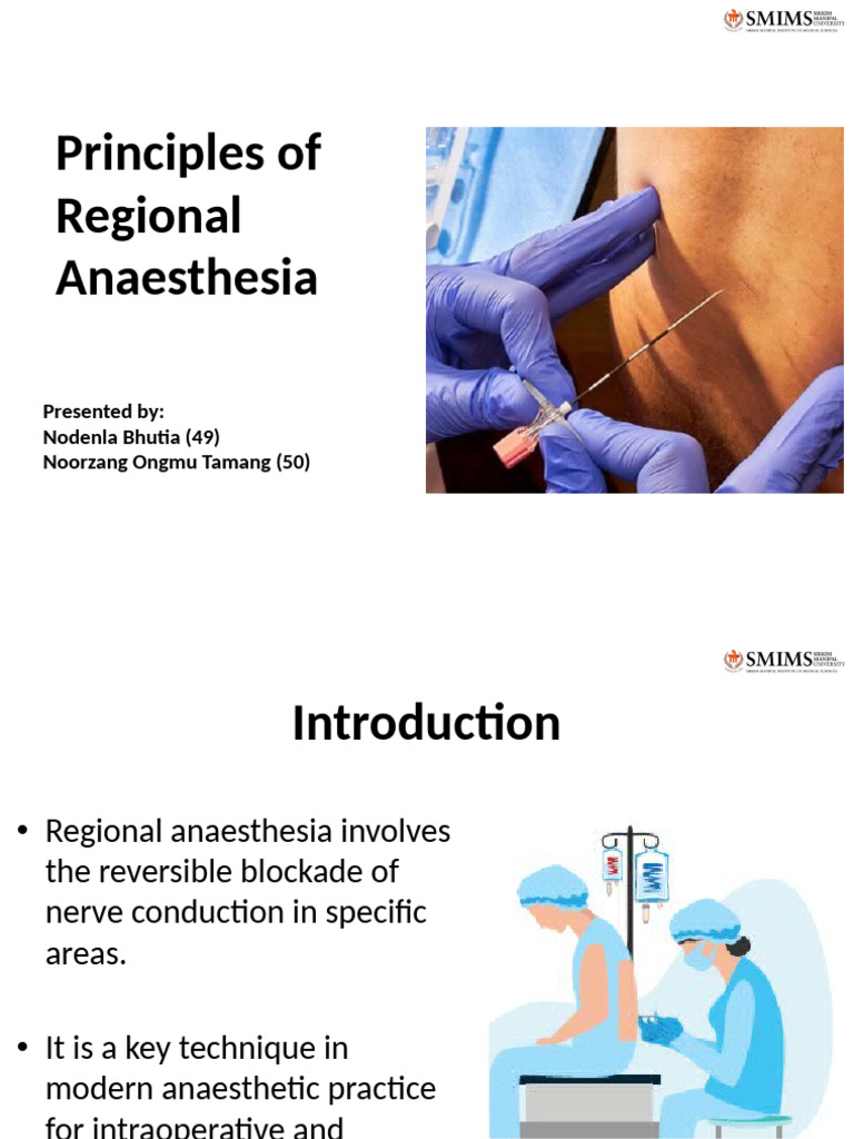 Principles of Regional Anaesthesia 2 | PDF | Anesthesia | Nervous System