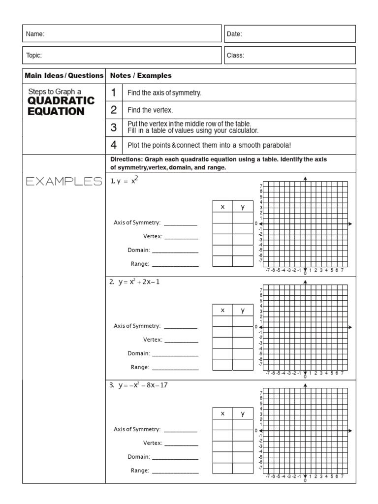 Graphing Quadratic Equations p1 | PDF | Geometry | Algebra