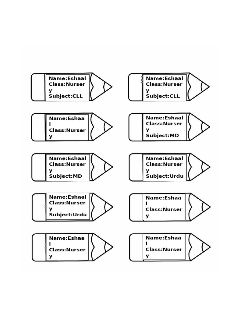name tags for copies | PDF