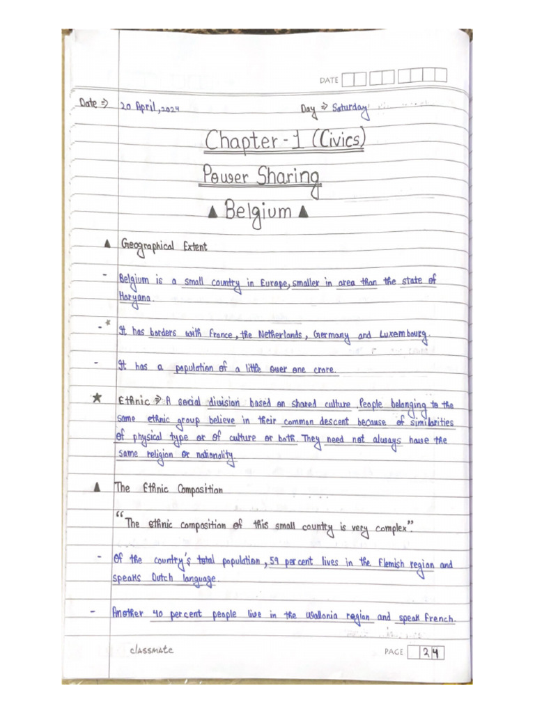 Chapter-1 Power Sharing | PDF