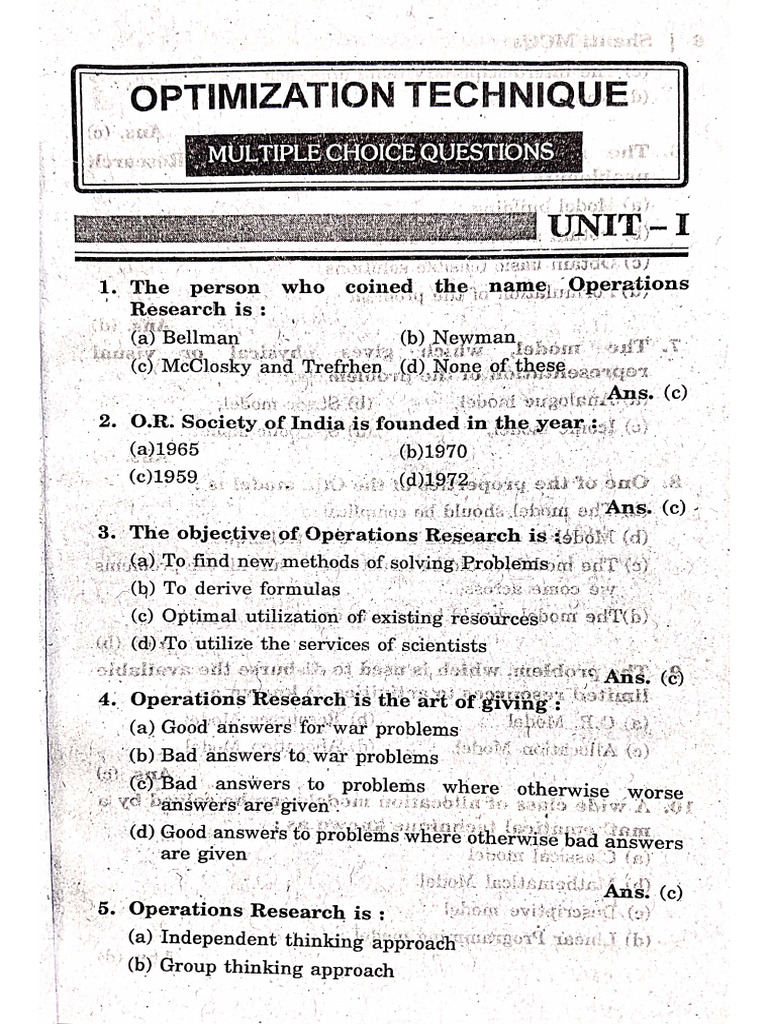 Ot Model Paper 2024-25 | PDF | Mathematical Optimization | Mathematics
