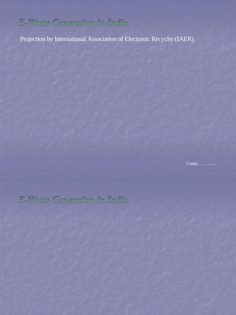 Environmental Protection Laws and Producer's Responsibility For E-Waste ...