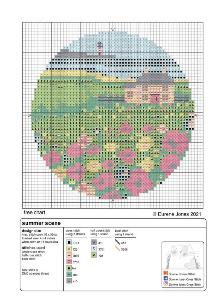 Seashore Cross Stitch Pattern | PDF