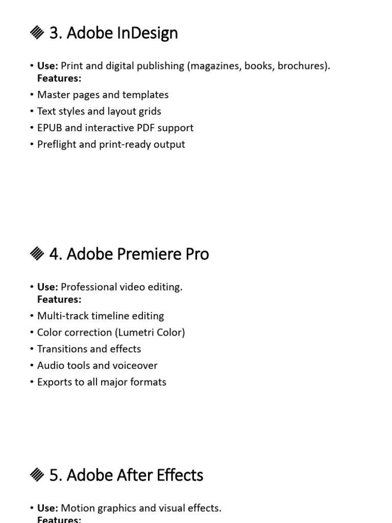 All Adobe Apps and Features - 17-24 | PDF