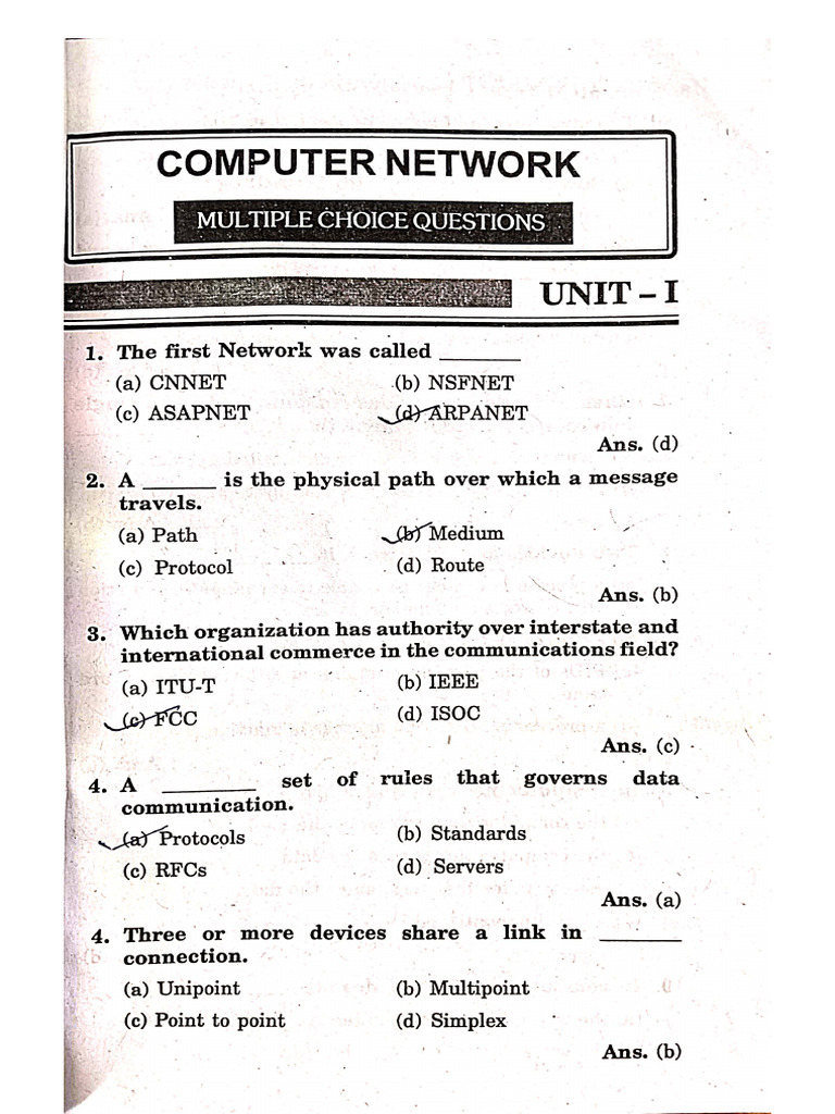 CN Model Paper 2024-25 | PDF | Computer Network | Network Topology