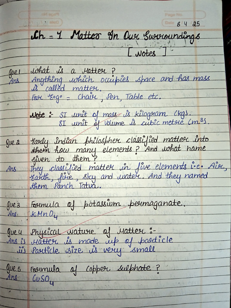 Chemistry Chapter 1 Solved | PDF