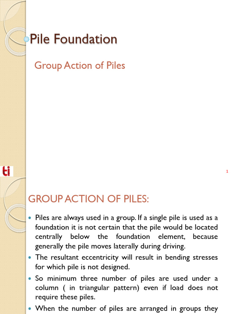2 - Pile Foundation - GroupAction | PDF | Deep Foundation | Foundation ...