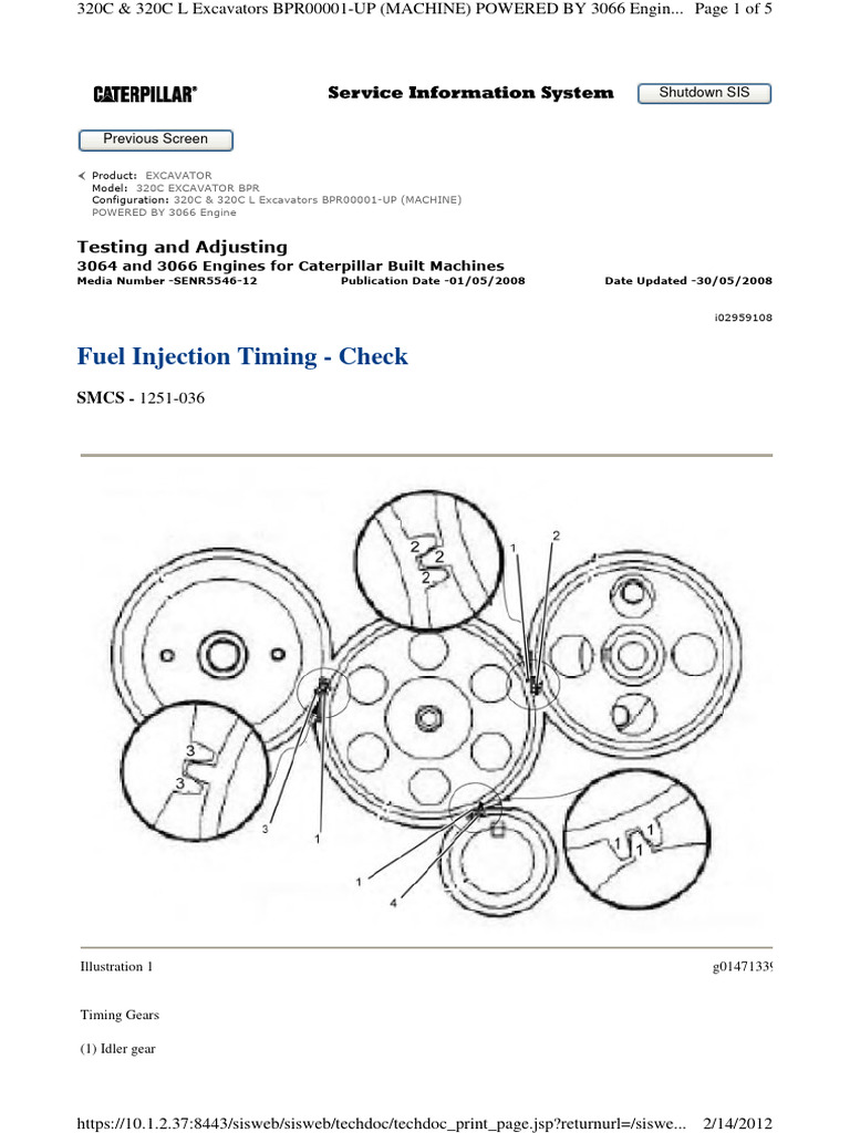 Fuel Injection Timing Check | PDF | Gear | Engines
