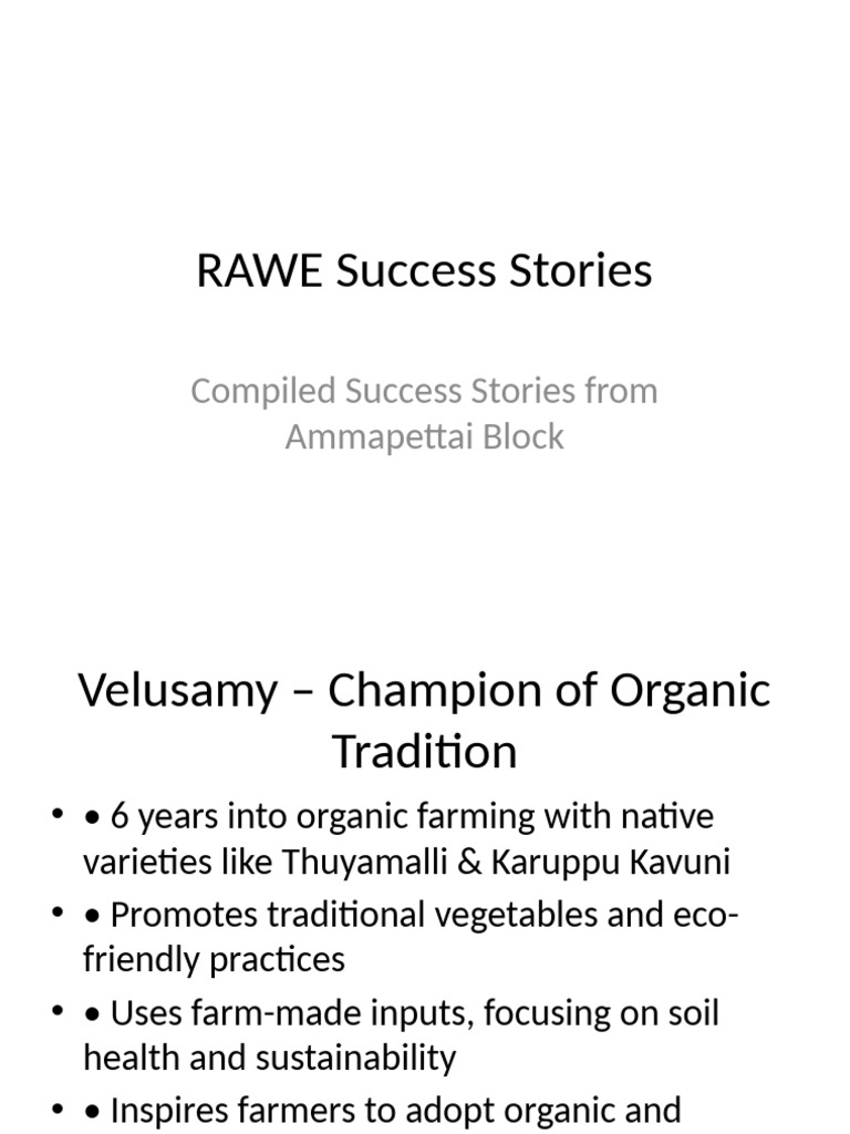 RAWE Success Stories Updated | PDF