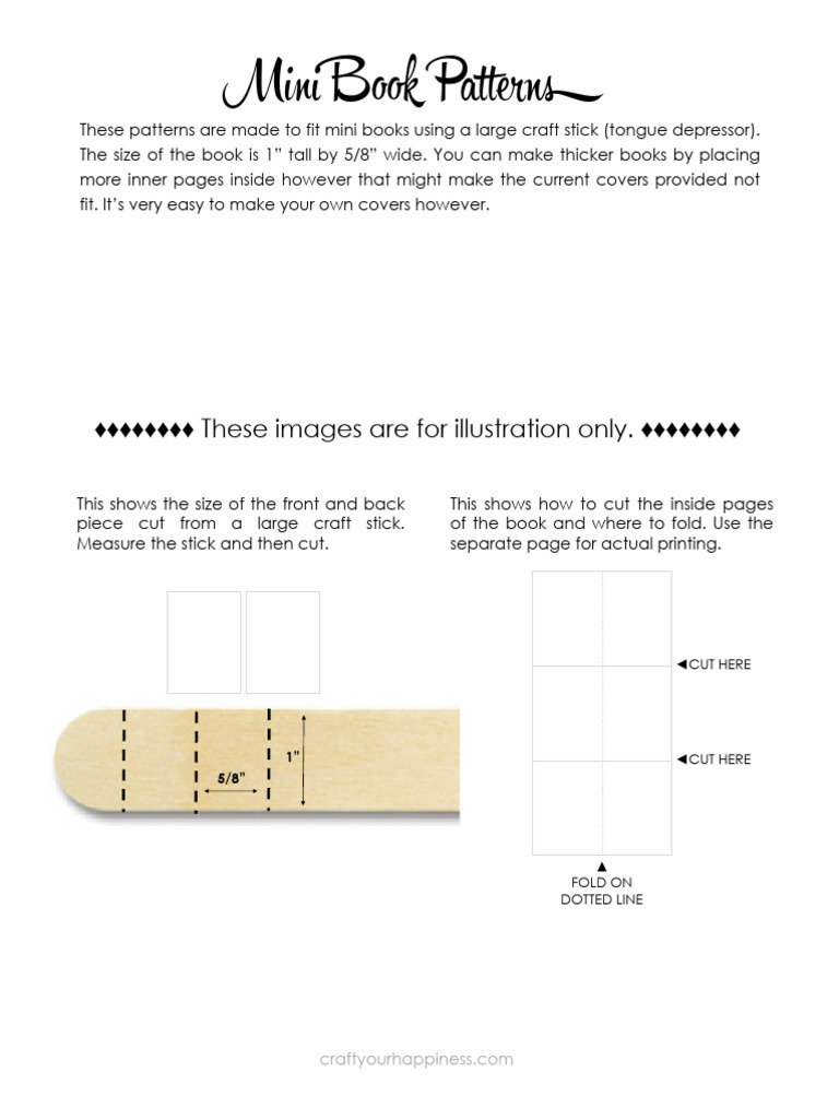 Miniature Books Tutorial | PDF