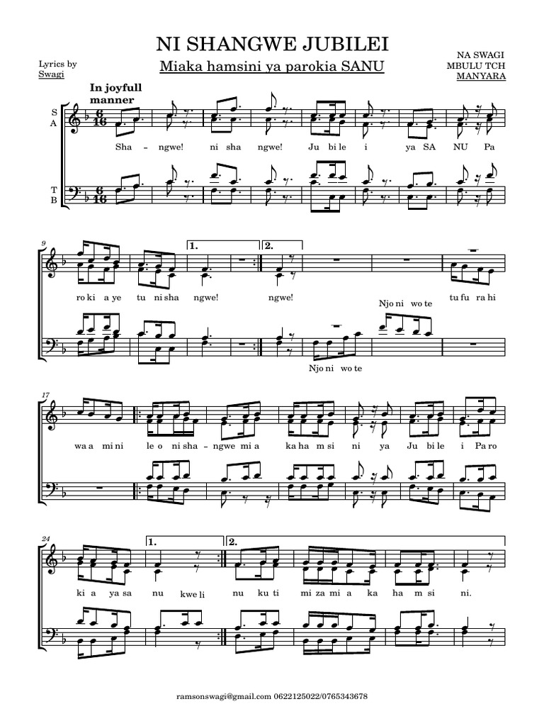 Ni Shangwe Jubilei | PDF