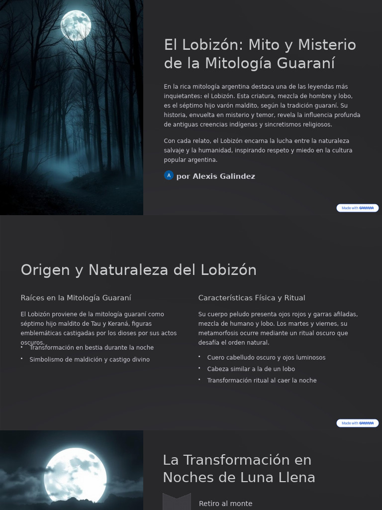 El Lobizon Mito y Misterio de La Mitologia Guarani | PDF