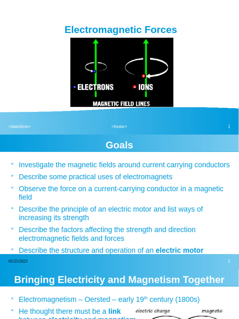 Applications of Electromagnetic Forces | PDF | Electric Motor | Relay