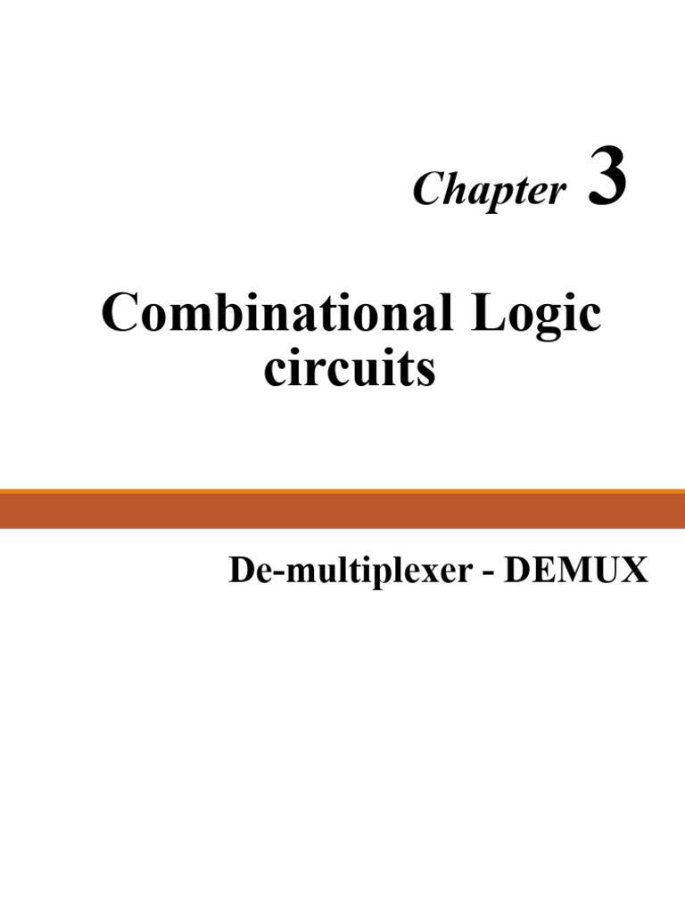 Chapter 3.3 - Combinational Logic Circuits | PDF | Electronics | Computer Engineering
