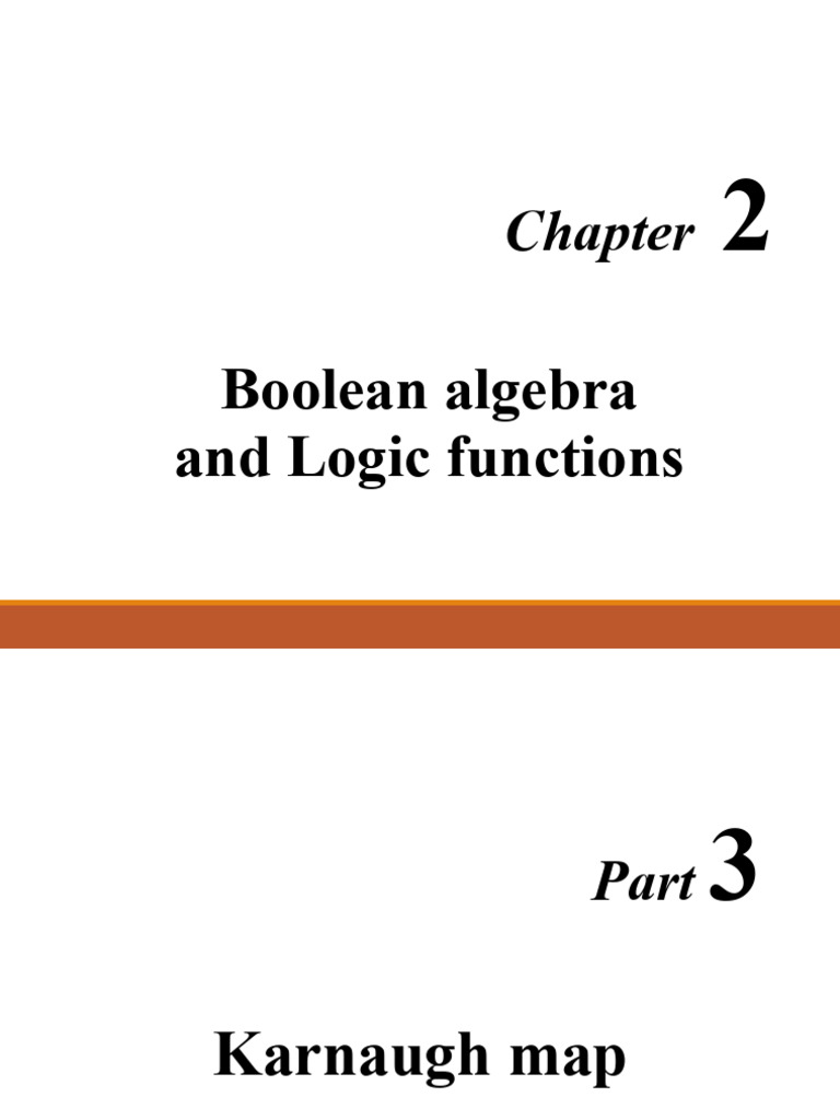Chapter 2.3 - Boolean Algebra & Logic Functions | PDF | Theoretical Computer Science ...