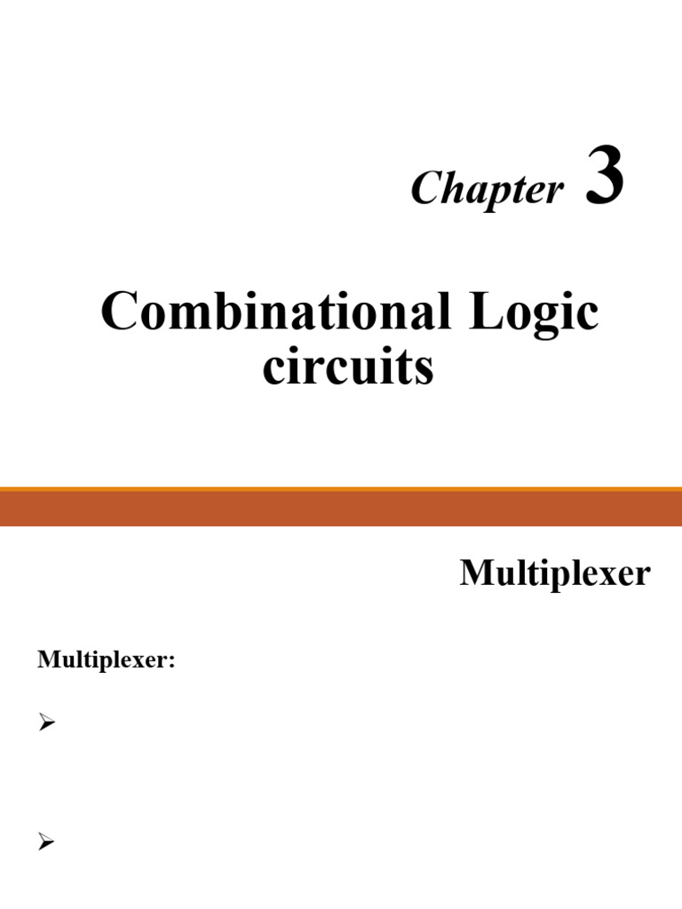 Chapter 3.2 - Combinational Logic Circuits | PDF | Mathematics | Boolean Algebra