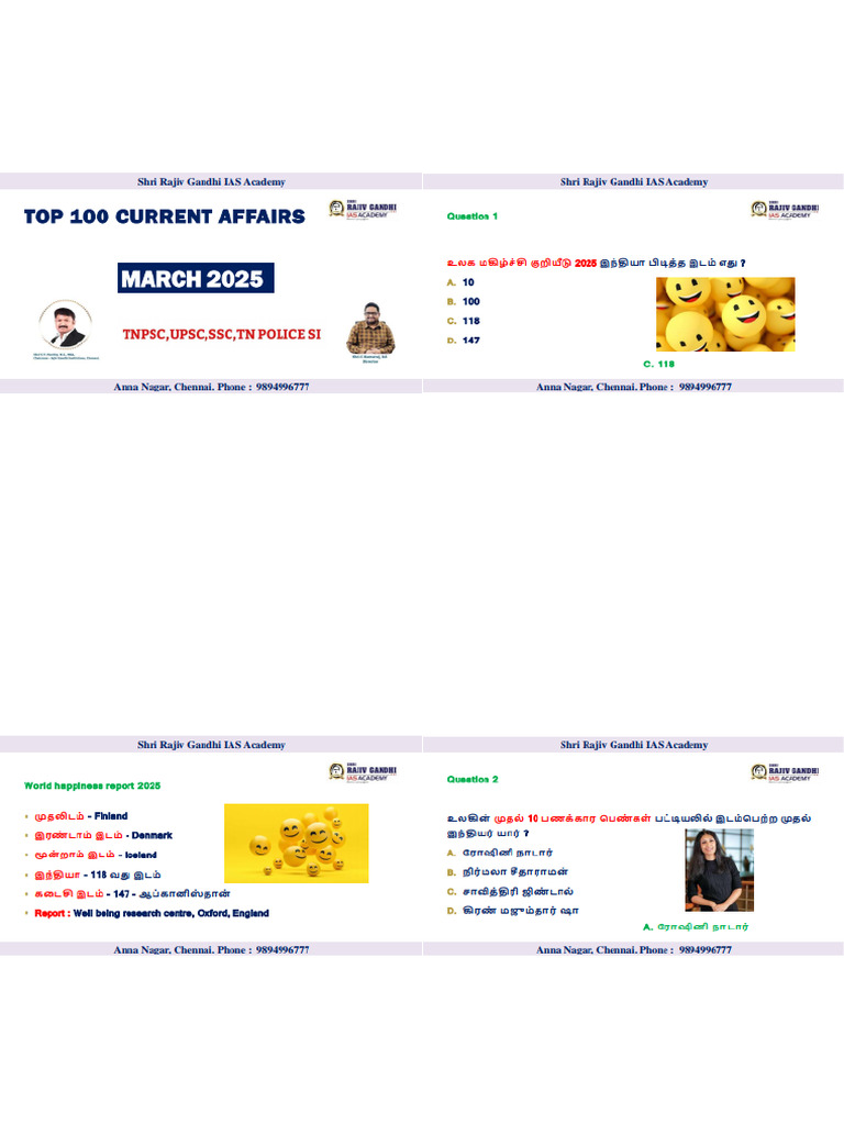 Current Affairs 1 | PDF