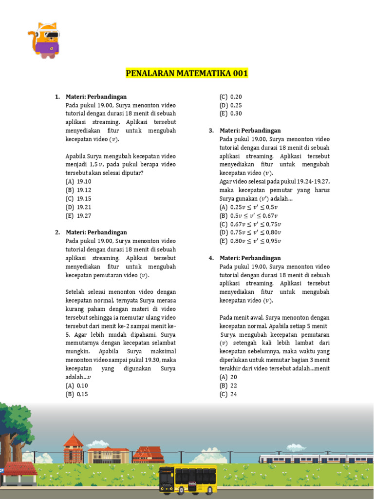 Airdrop 001 Penalaran Matematika | PDF