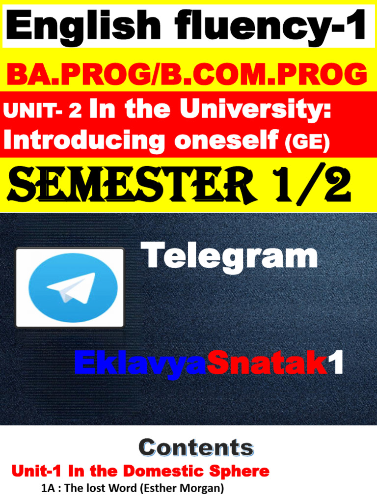 Unit - 2 Fluency Main | PDF