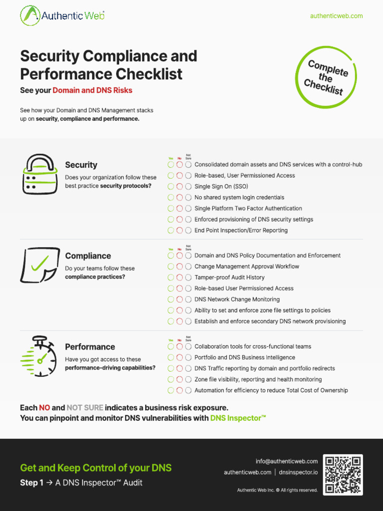Checklist IT Security Compliance and Performance 2024 | PDF | Domain ...