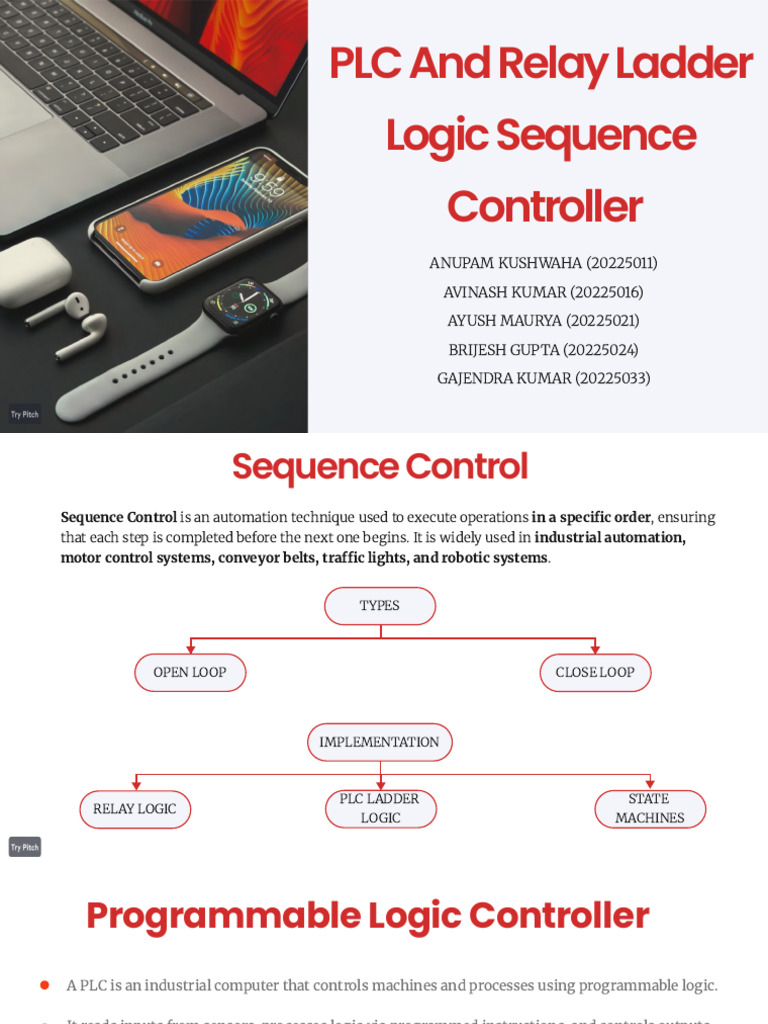 Plc And Relay Ladder Logic Sequence Controller 1 Pdf Programmable Logic Controller Relay