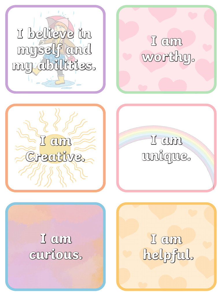 Positive Affirmations 1 | PDF