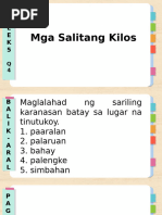 Cot 1 Mga Salitang Kilos | PDF