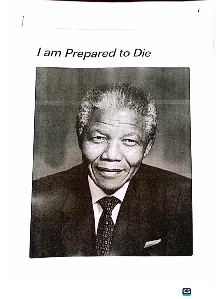 Nelson mandila speech | PDF