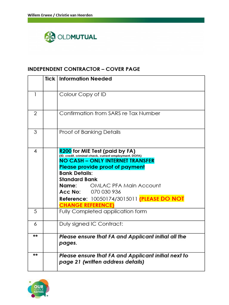 IC Checklist | PDF