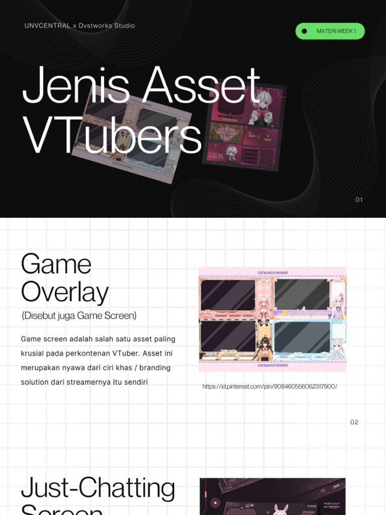 Jenis Jenis Asset Vtuber - Compressed | PDF