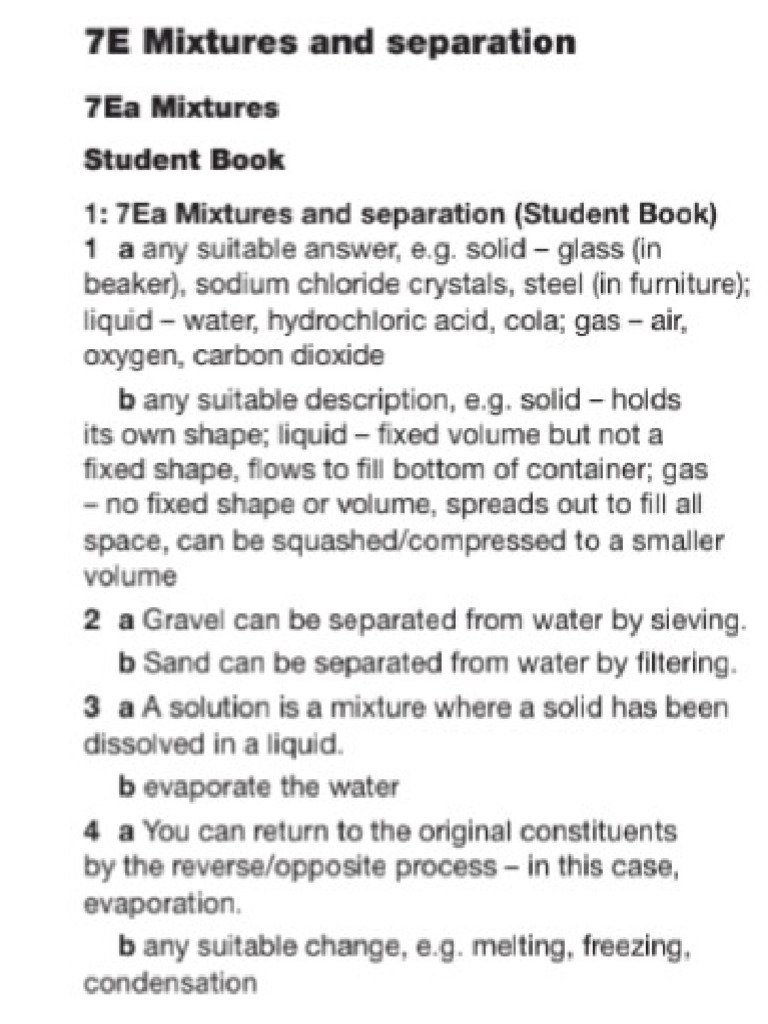 Gr67E Mixtures & Separations SB - Anskey | PDF