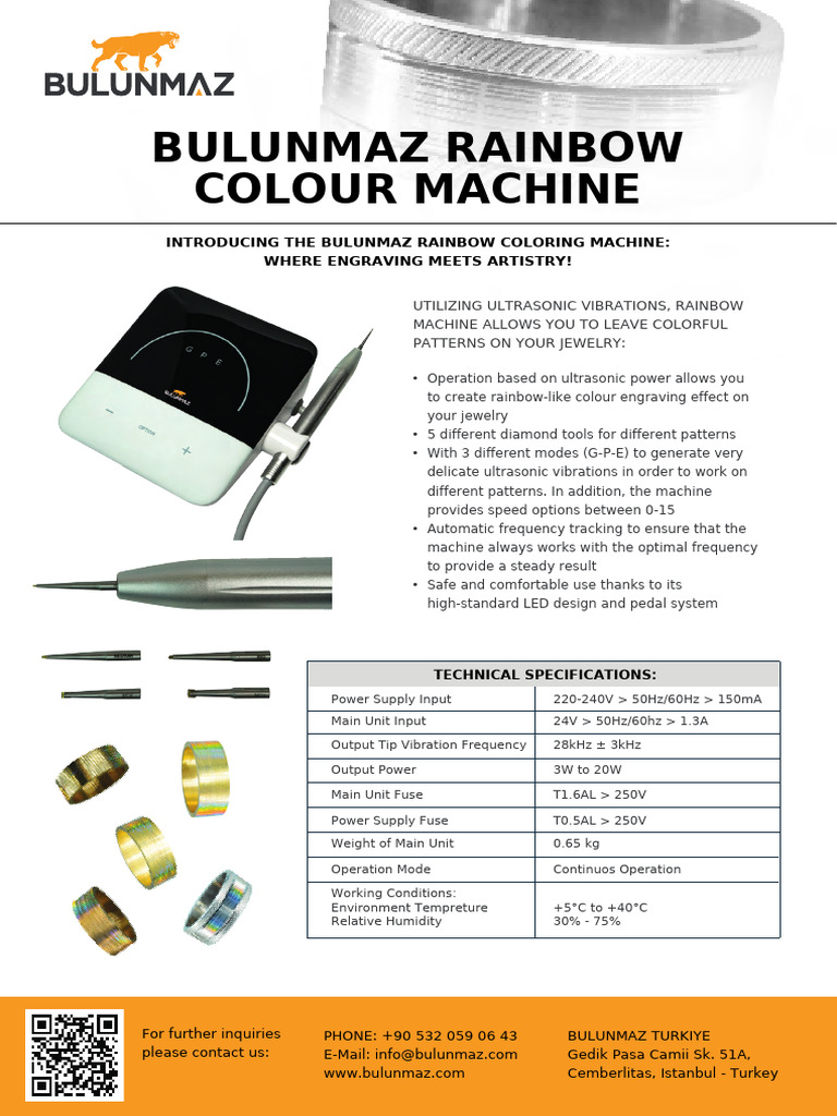 Rainbow Machine Broucher ENG | PDF | Mechanical Engineering