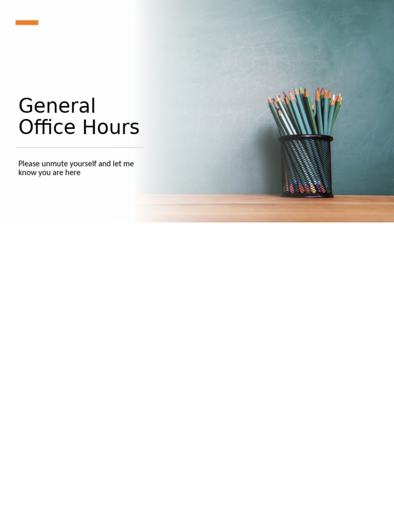 General Office Hours | PDF