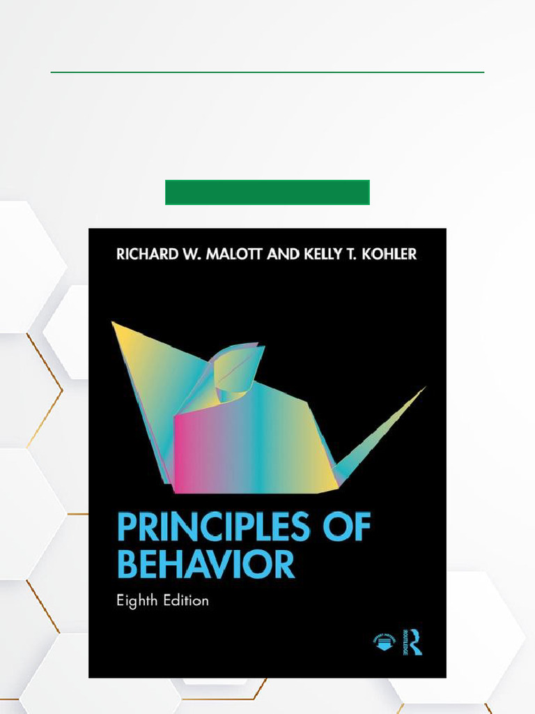 Principles of Behavior 8th Edition Download | PDF | Reinforcement ...