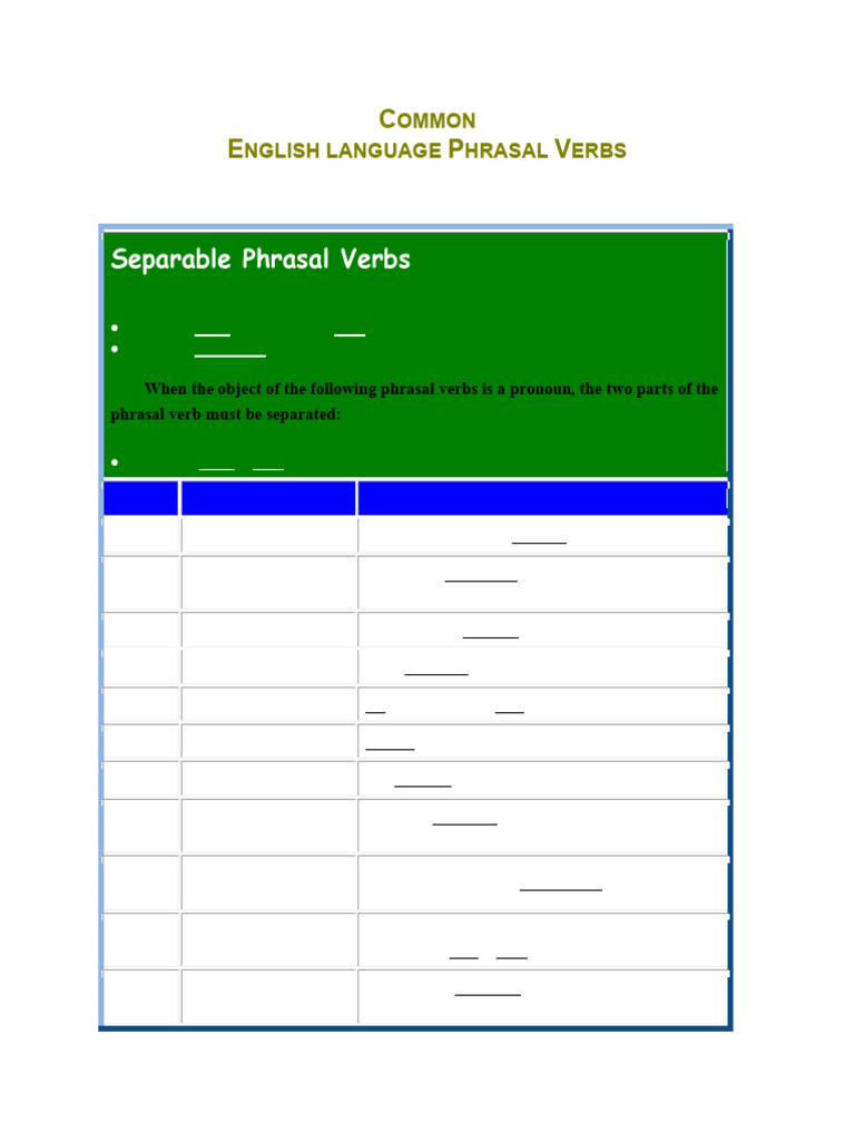 English Lecture Notes 6 (Phrasal Verbs) | PDF | English Language ...