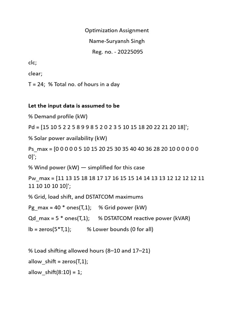 Optimization Assignment 20225095 | PDF | Applied Mathematics