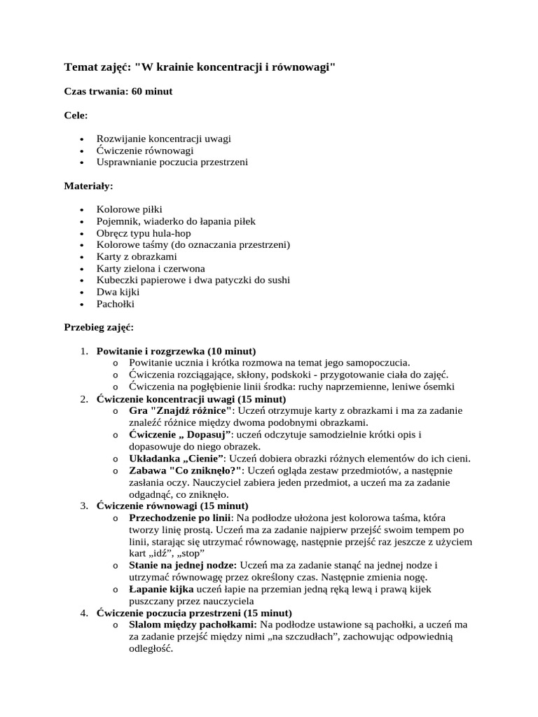 Rewalidacja konspekt | PDF