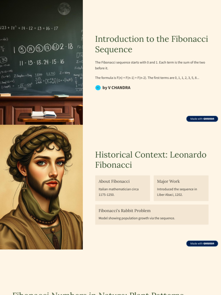 Introduction To The Fibonacci Sequence | PDF | Mathematics