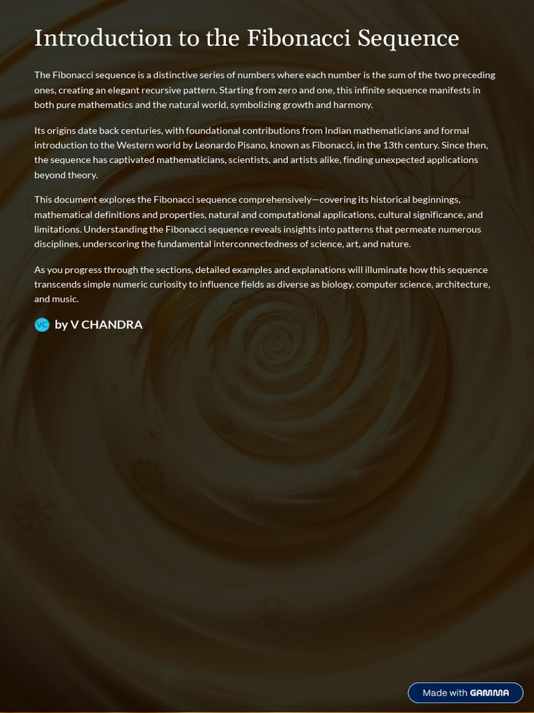 Understanding the Fibonacci Sequence | PDF | Sequence | Mathematics