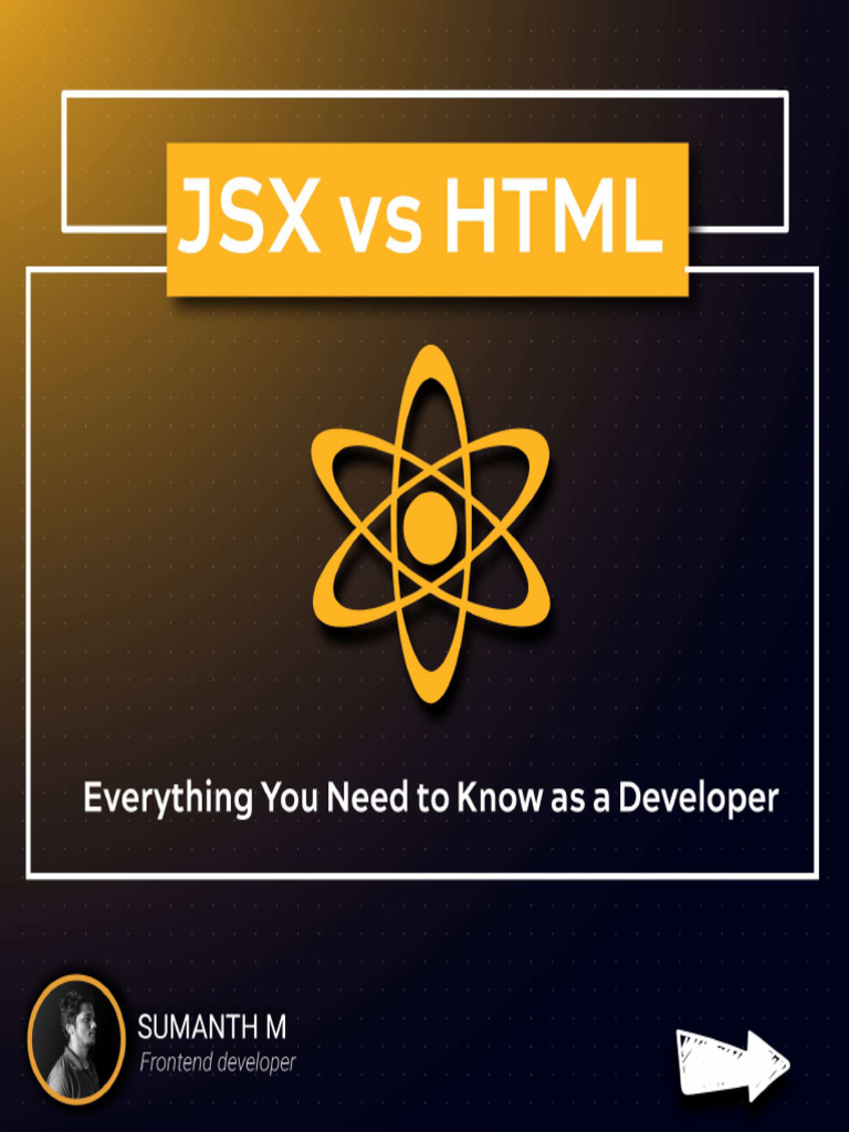 JSX Vs HTML | PDF