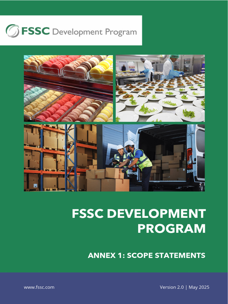 FSSC-Development-Program_Annex-1_May-2025_ | PDF | Foods