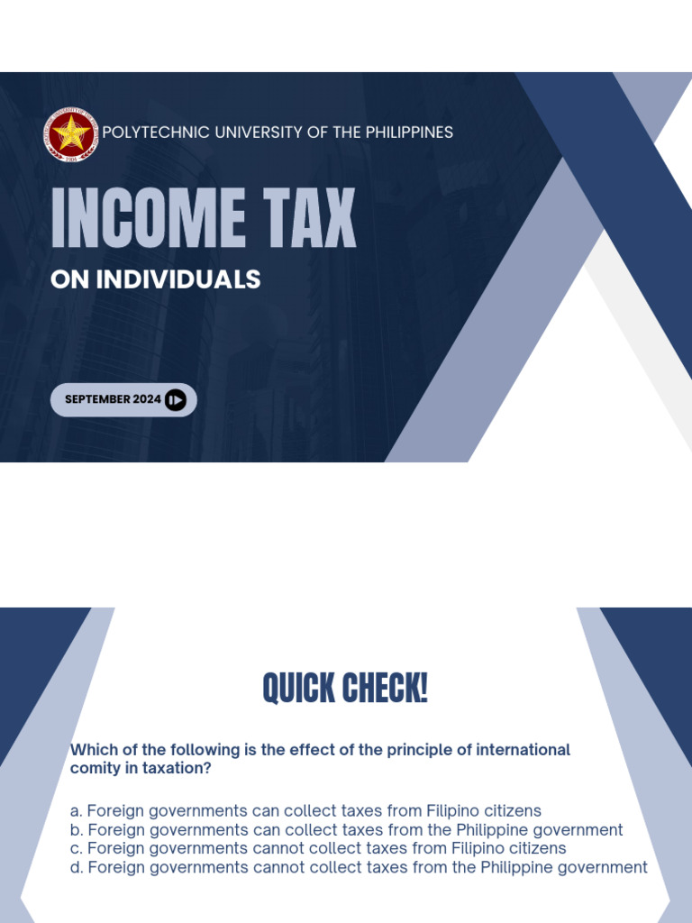 Individual Income Tax - CGT and Passive Income Tax-1 | PDF | Taxes ...