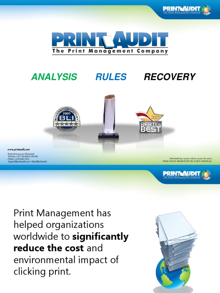 Print Audit Presentation | PDF | Printing | Printer (Computing)