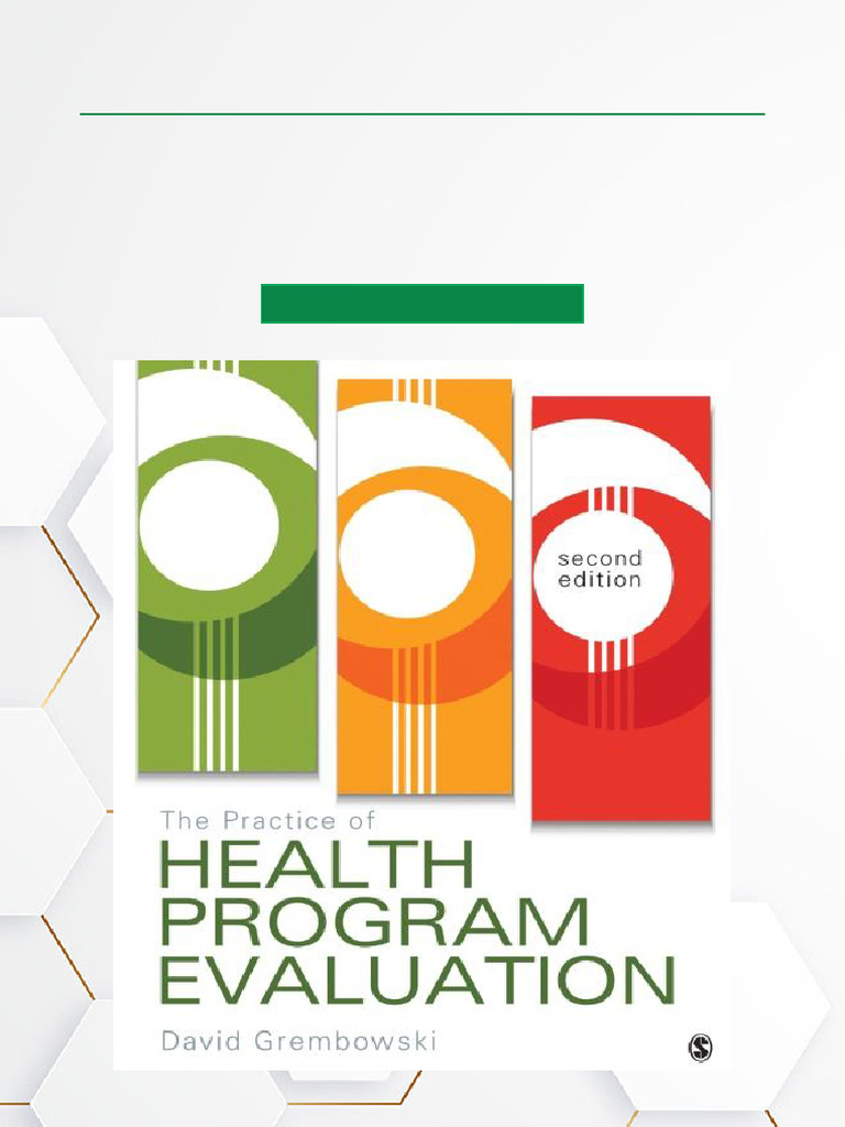 The Practice of Health Program Evaluation, 2nd Edition Entire PDF Ebook | PDF | Sampling ...