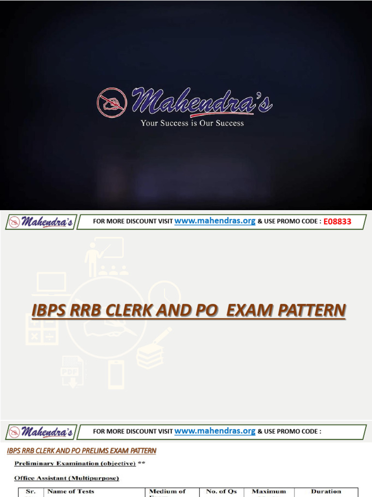 Banking Exam Pattern.. | PDF