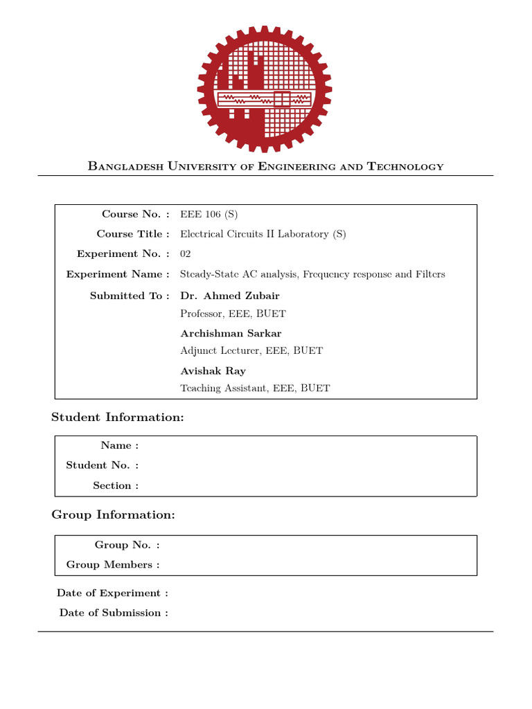 EEE 106 Software Template | PDF | Decibel | Physical Quantities