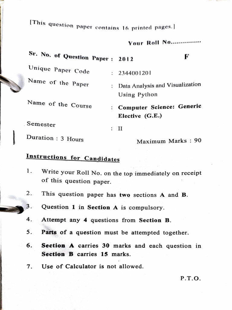 GE- COMPUTER SCIENCE DATA ANALYSIS | PDF | Computing | Computer Data