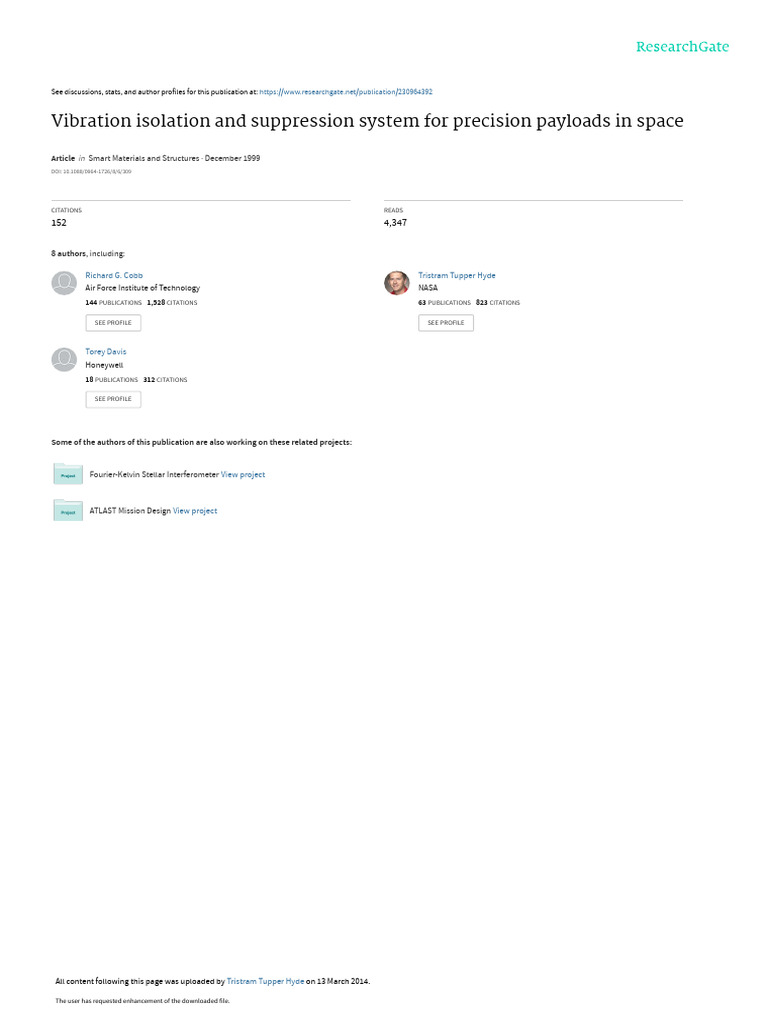 Vibration Isolation and Suppression System For Pre | PDF | Inductor ...
